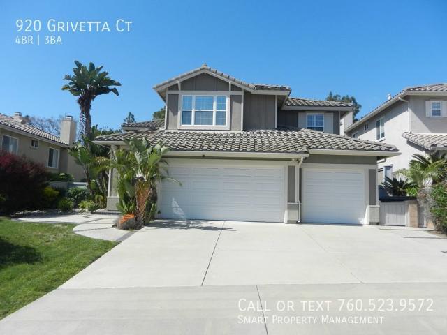 4 BR, 3 BA Apartment 920 Grivetta Ct, Carlsbad, CA 92011