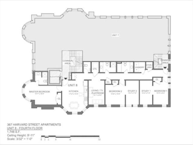 4 Br, 4 bath, Townhouse/Brownstone/RowHouse 367 Harvard Street
