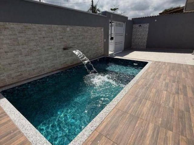 500 metros da praia, sobrado novo, 3 quartos com piscina, 119 m² por R$ 699.900 Vila Atlântica M