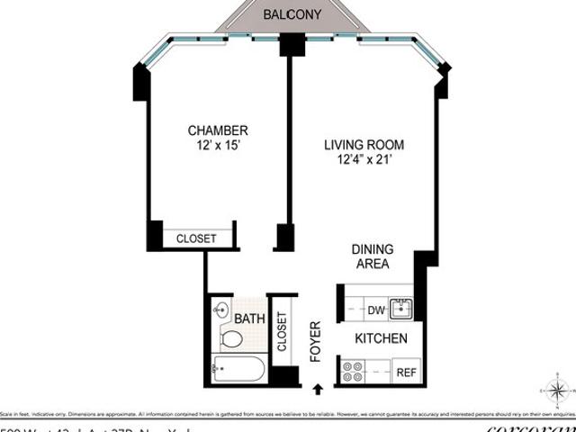 500 W 43rd St Apt 37B, New York, NY 10036