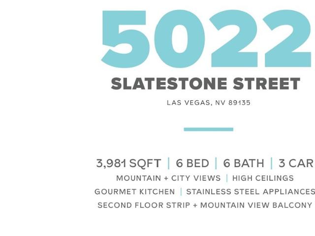 5022 Slatestone St, Las Vegas, NV 89135 | MLS #2753 | Compass