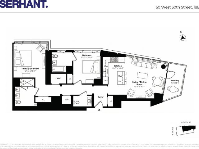 50 West 30th Street, Unit 18B