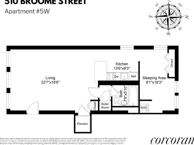 510 Broome Street, Unit 5W | Compass