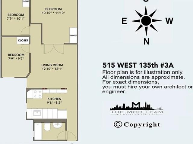 515 W 135th St Apt 3A, New York, NY 10031