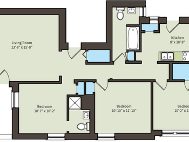 5335 5345 S. Kimbark Avenue 3 Bedroom Apartment for Rent at 5335 S Kimbark Ave, Chicago, IL 60615 Hyde Park
