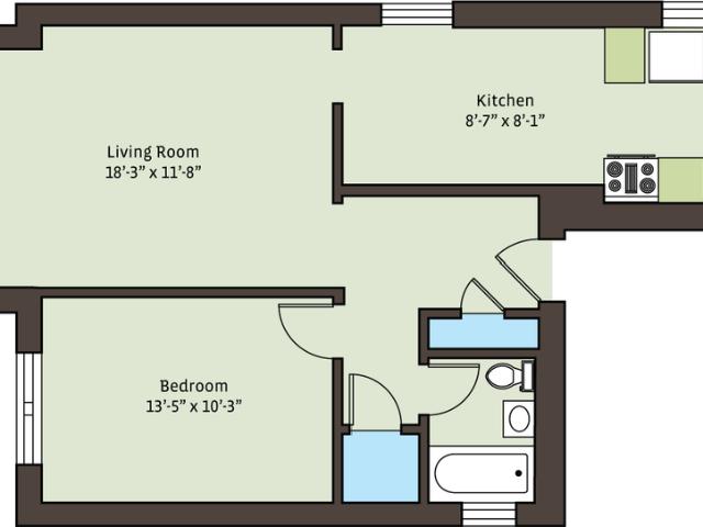 5415 S. Woodlawn Avenue 1 Bedroom Apartment for Rent at 5415 S Woodlawn Ave, Chicago, IL 60615 Hyde Park