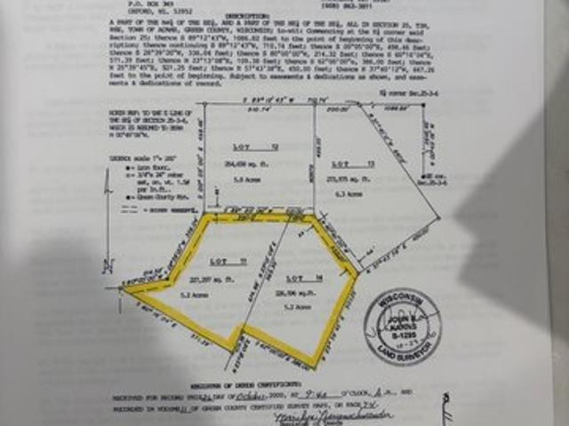 5450 Skinner Hollow Rd Lot 11, Monroe, WI 53566