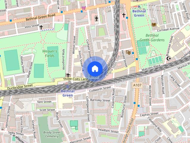 54 Three Colts Ln, London