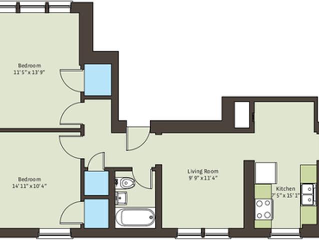 5535 S. Kimbark Avenue 2 Bedroom Apartment for Rent at 5535 S Kimbark Ave, Chicago, IL 60637 Hyde Park