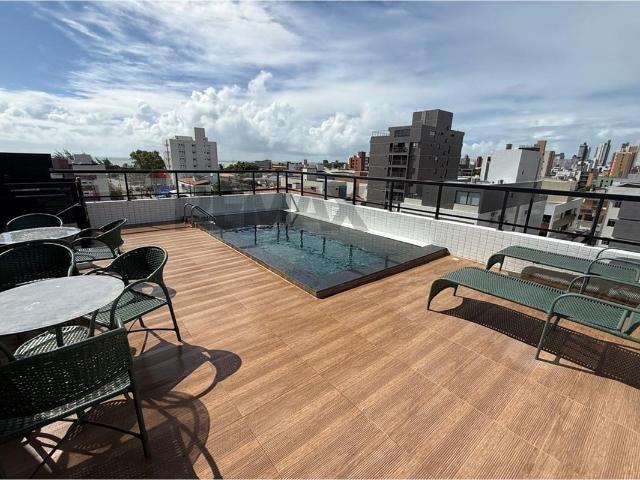 56 Área Útil Apartamento Alugar, 2 Dormitórios localizado em Rua Presidente Arthur Bernarde, 318 vizinho a pousada do Caju Bessa, João Pessoa, Paraíba, 58035300 | Brasil