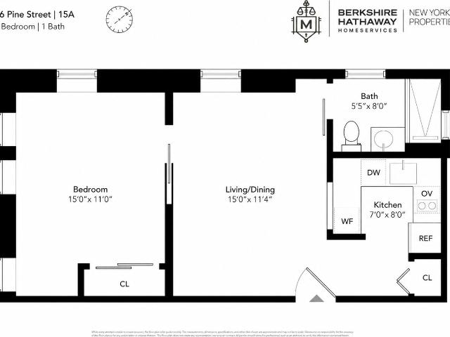 56 Pine Street, Unit 15A