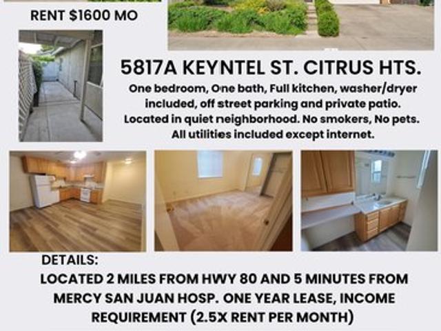 5817A Keyntel St, Citrus Heights, CA 95621