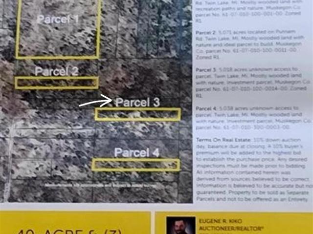 5 acres Parcel 3