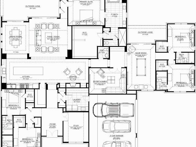 5 Bed, 5 Bath New Home plan in Heath, TX