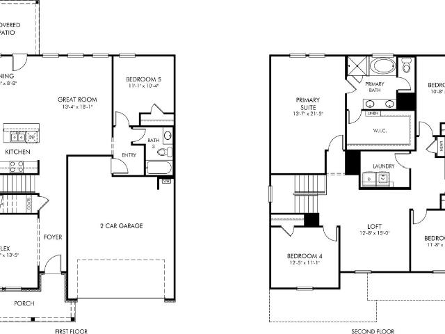5 Bed, 3 Bath New Home plan in Villa Rica, GA
