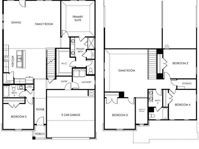 5 Bed, 3 Bath New Home plan in Cibolo, TX