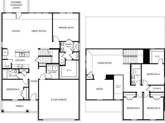 5 Bed, 3 Bath New Home plan in Fort Worth, TX