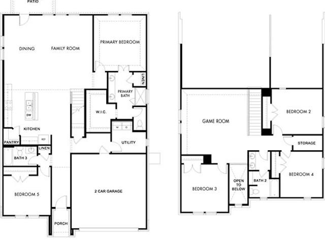 5 Bed, 3 Bath New Home plan in Fort Worth, TX