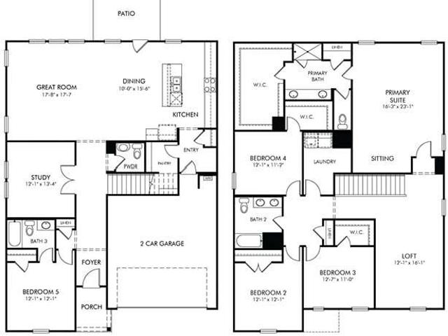5 Bed, 3 Bath New Home plan in Pendergrass, GA