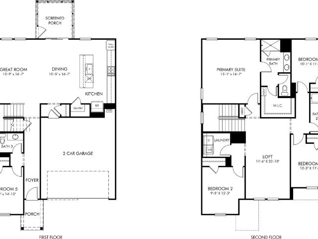 5 Bed, 3 Bath New Home plan in Raleigh, NC