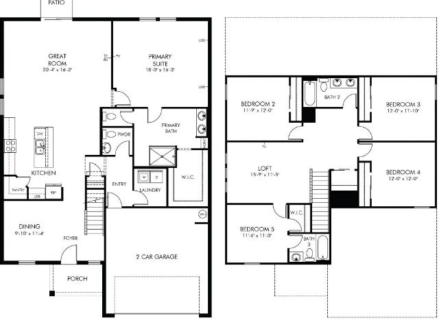 5 Bed, 3 Bath New Home plan in Saint Cloud, FL