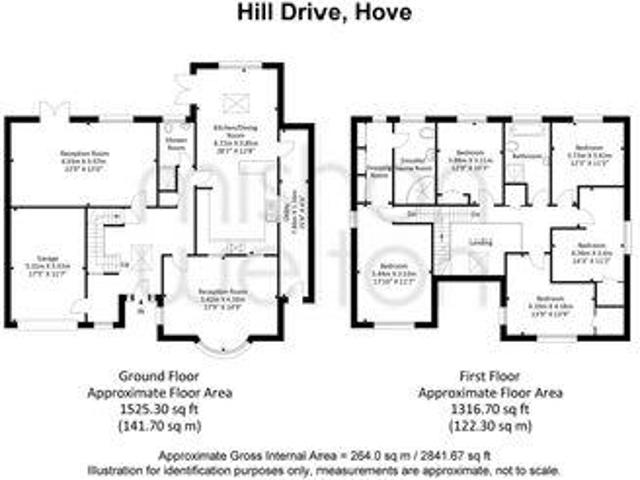 5 Bedrooms Detached house for sale in Hill Drive, Hove BN3