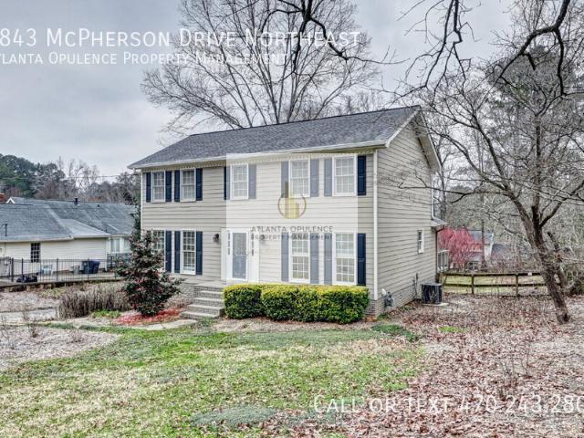 5 BR, 2.5 BA Apartment 4843 McPherson Drive Northeast, Roswell, GA 30075