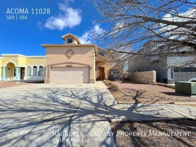 5 Br, 3 bath, Single Family 11028 Acoma St