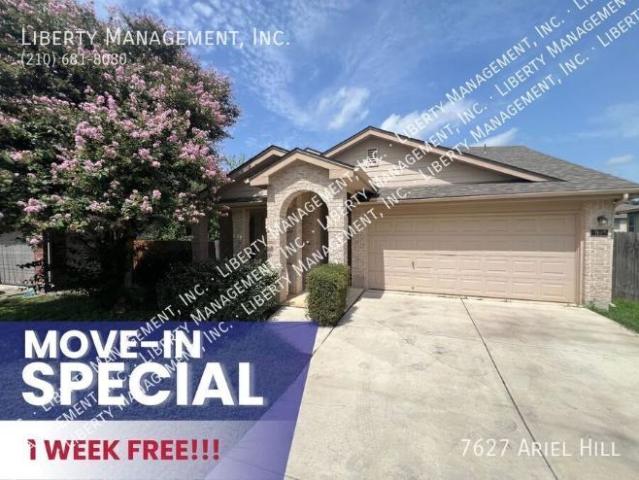 5 Br, 3 bath, Single Family 7627 Ariel Hill