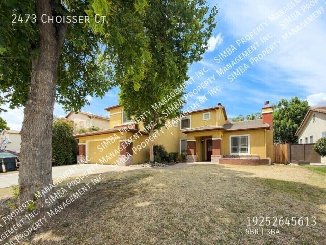 5 BR, 3 BA Apartment 2473 Choisser Ct Tracy, CA 95377