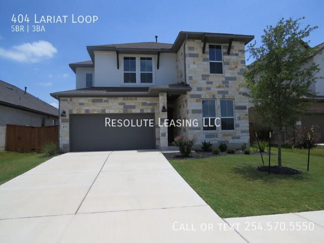5 BR, 3 BA Apartment 404 Lariat Loop, Liberty Hill, TX 78462