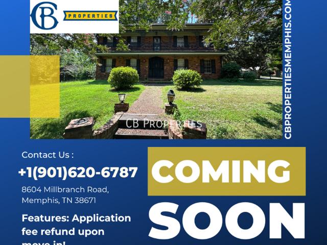 5 BR, 3 BA Apartment 8604 Millbranch Rd, Southaven, MS 38671
