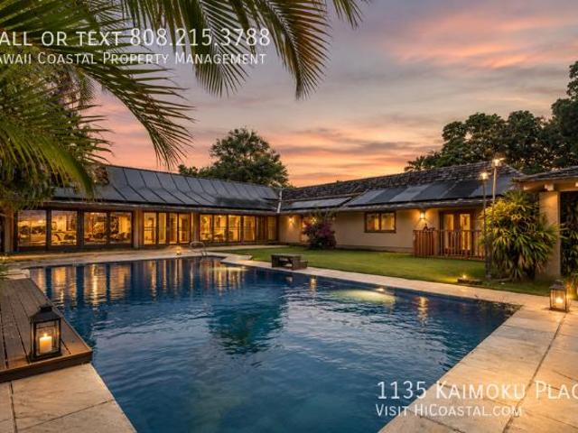 5 Br, 4 bath, Single Family 1135 Kaimoku Place