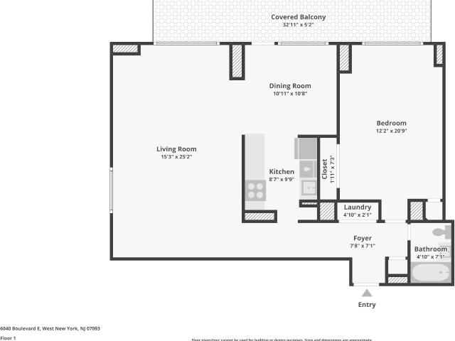 6040 Boulevard E, Unit H3, West New York, NJ 07093 | MLS #260005 | Compass