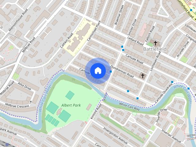 61 Flat 1/2 Cartside Street, Battlefield, Glasgow, G42 9TL