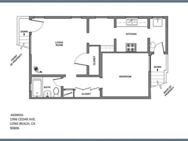 630 square foot unit 1930s Spanish Revival