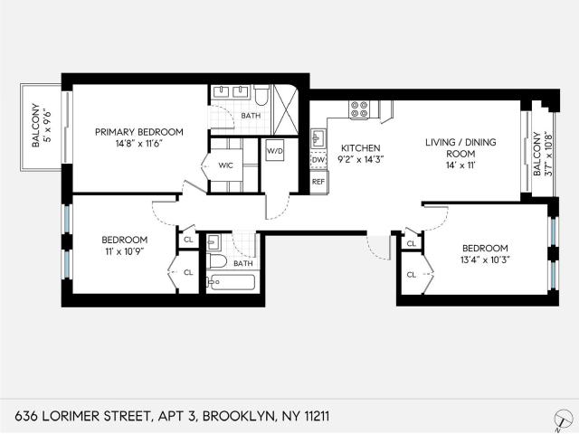 636 Lorimer Street, Unit 3