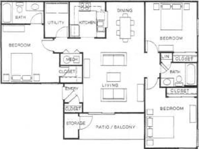 $699 / 2br 1078ft² Upstairs/Cathedral Ceilings Village at Lakeside Auburn, AL map