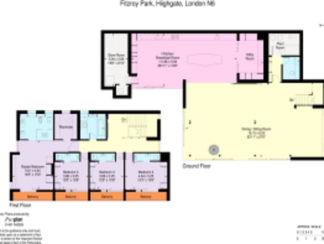 6 bedroom detached house for rent in Fitzroy Park, London, N6