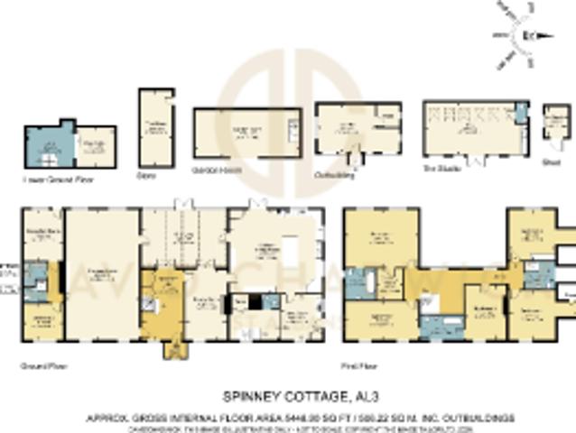 6 bedroom detached house for sale in Spinney Cottage, Townsend Drive, St Albans, Hertfordshire, AL3