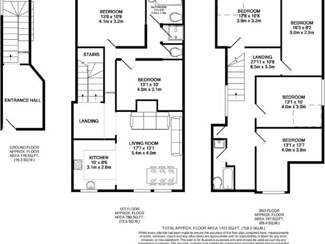 6 bedroom flat to rent