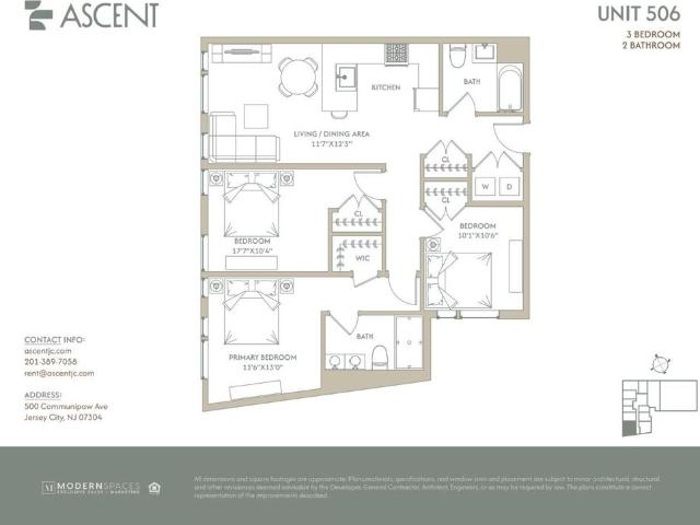 6 room luxury Apartment for rent in Jersey City, New Jersey
