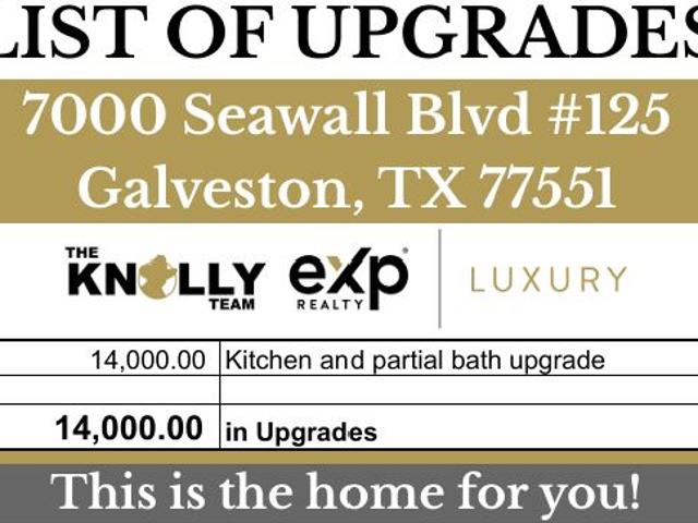 7000 Seawall Blvd, Unit 125, Galveston, TX 77551 | MLS #6560