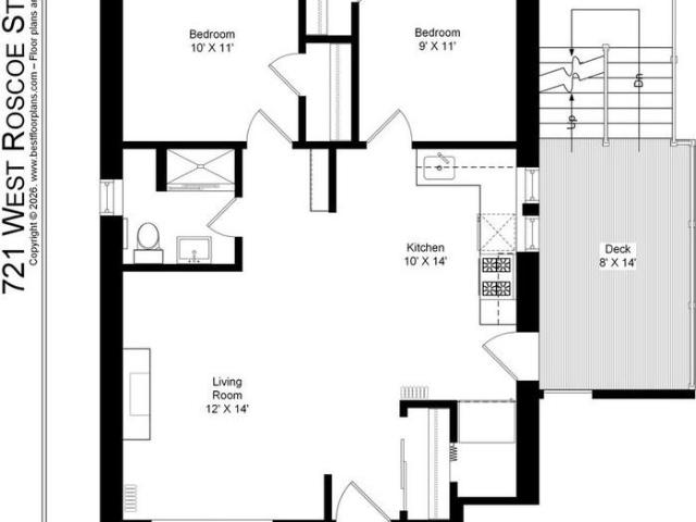 721 23 2 Bedroom Apartment for Rent at 721 W Roscoe St, Chicago, IL 60657 Lakeview