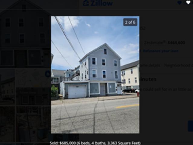 723 Central St. 2 Bedrooms, 1 Bathroom