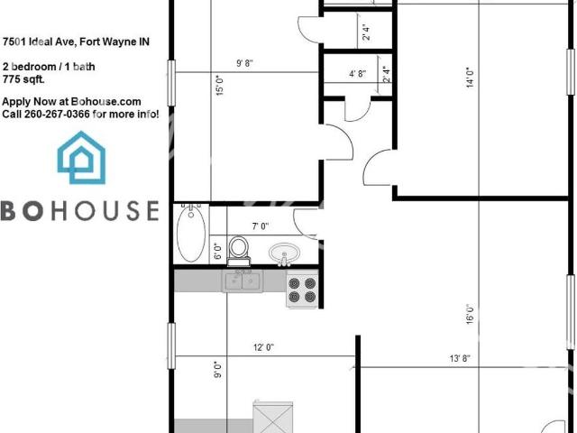 7501 Ideal Ave. 2 Bedroom Apartment for Rent at 7501 Ideal Ave, Fort Wayne, IN 46809