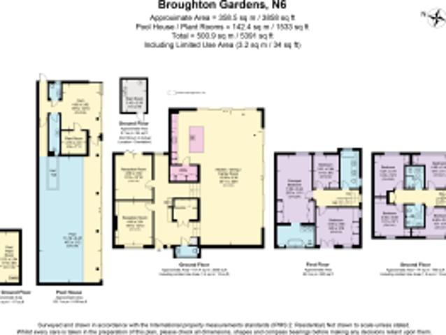 7 bedroom semi detached house for sale in Broughton Gardens, London N6