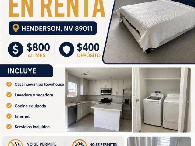 $800 habitación en Henderson
