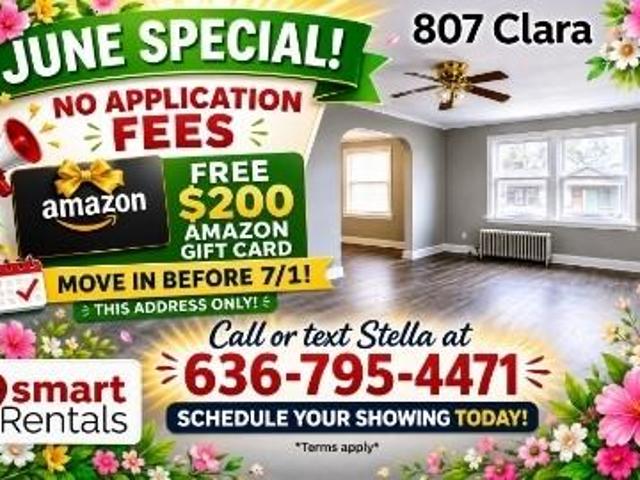 807 Clara Avenue 1 Bedroom Apartment for Rent at 807 Clara Ave, St. Louis, MO 63112 West End