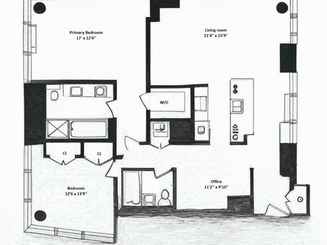 80 Riverside Boulevard, Unit 15E
